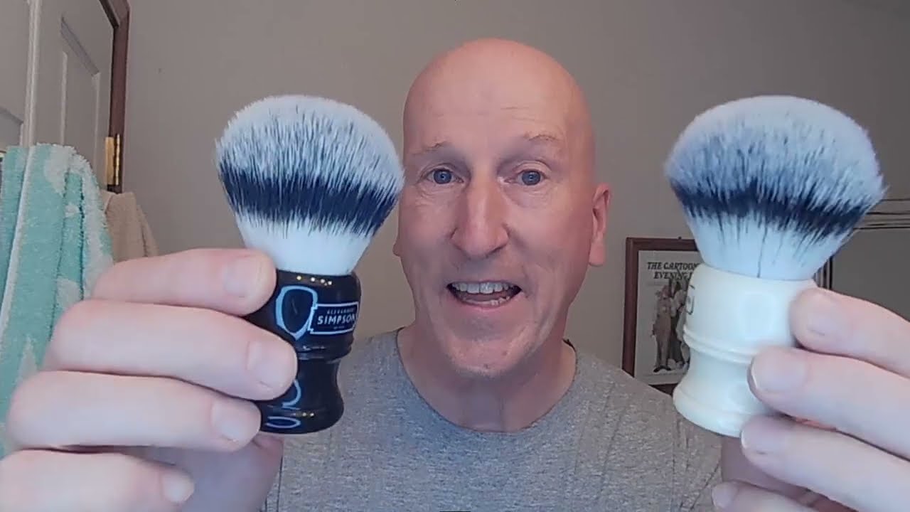 Simpson T3 Trafalgar Shave Brush Ebony Handle - YouTube