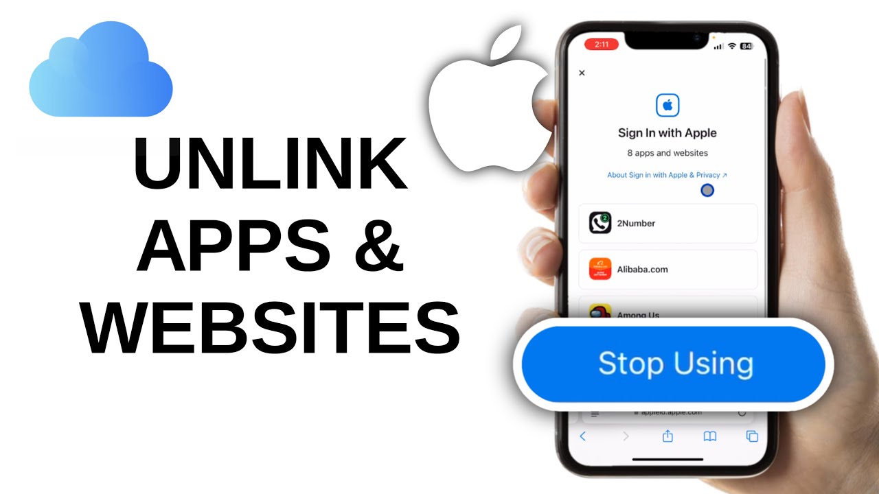 How to Unlink Apps and Websites from Apple ID Account - YouTube