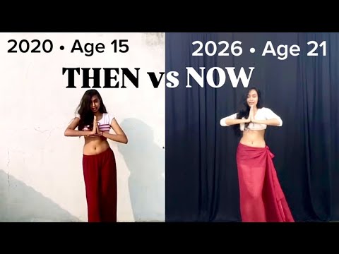 Then vs Now | Recreating My First Belly Dance Choreography (2020 vs 2026) | Garmi | 6 Years Later