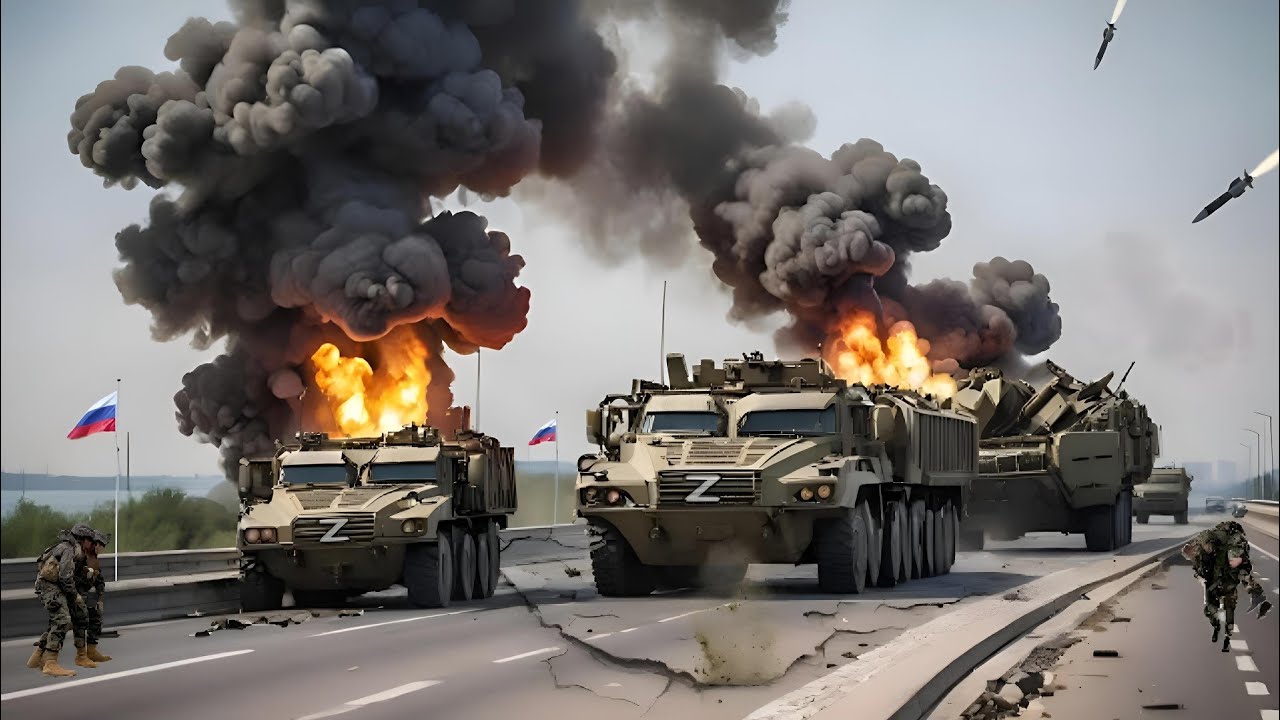 Giant Russian Convoy Destroyed by Ukraine's Deadliest Missile Attack in ...