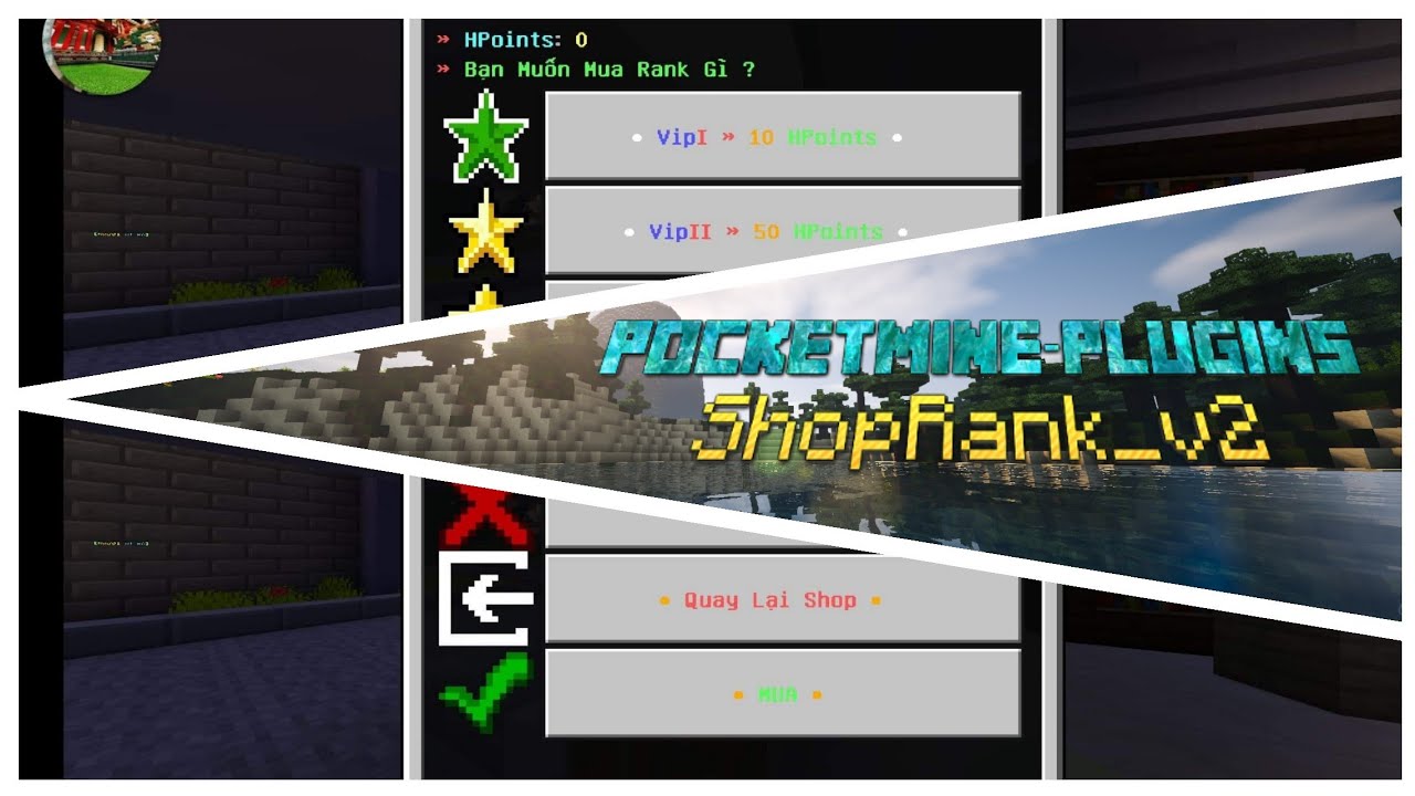 Pocketmine-Plugins #8: ShopRank_v2 - YouTube
