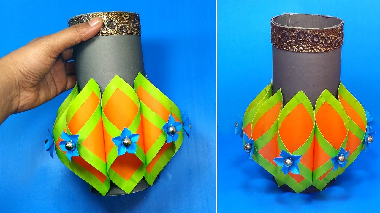 Flower Vase DIY Paper Flower Vase For Decoration Paper Craft flower-vase-diy-paper-flower-vase-for-decoration-paper-craft