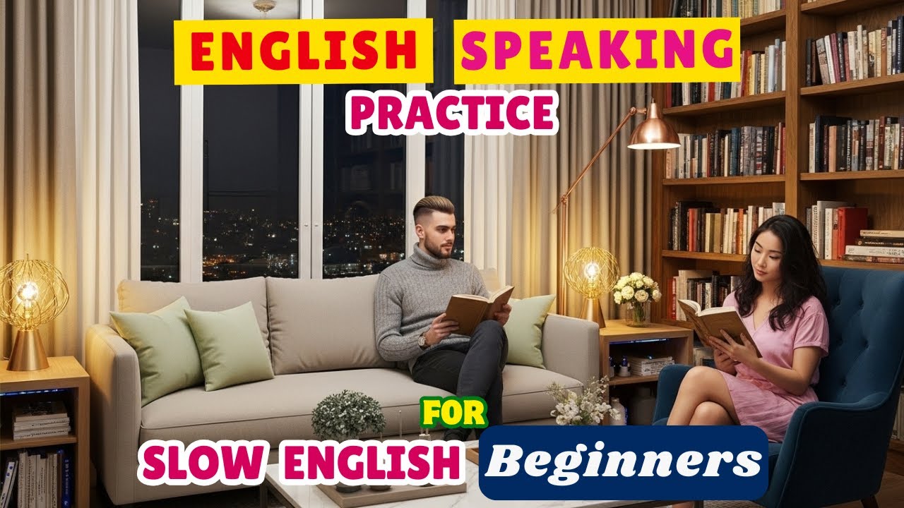 Slow and Easy English Conversation Practice l Slow Listening & Speaking ...