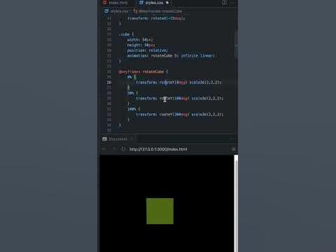 #9/500 - CSS Loader - Glowing CSS Cube Animation - Part -2 #shorts #trending #viral #coding #css ...