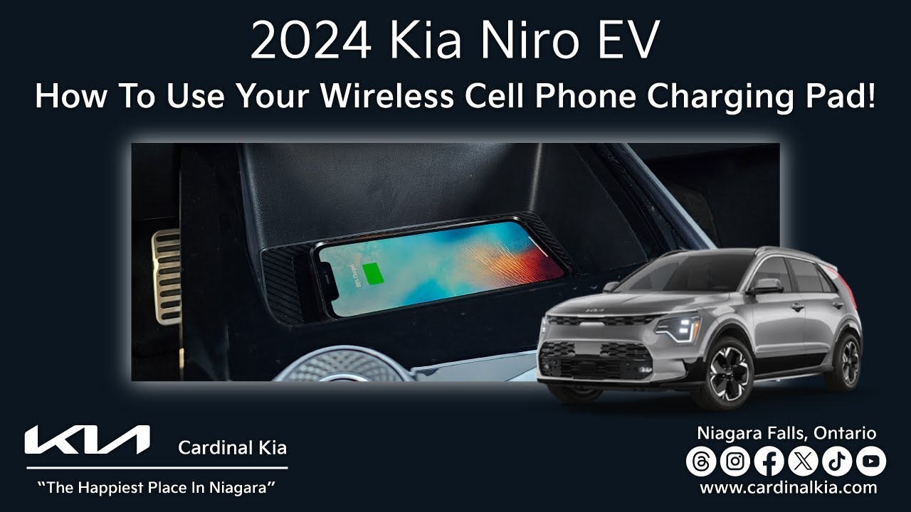2024 Kia Niro EV | How To Use Your Wireless Cell Phone Charging Pad ...