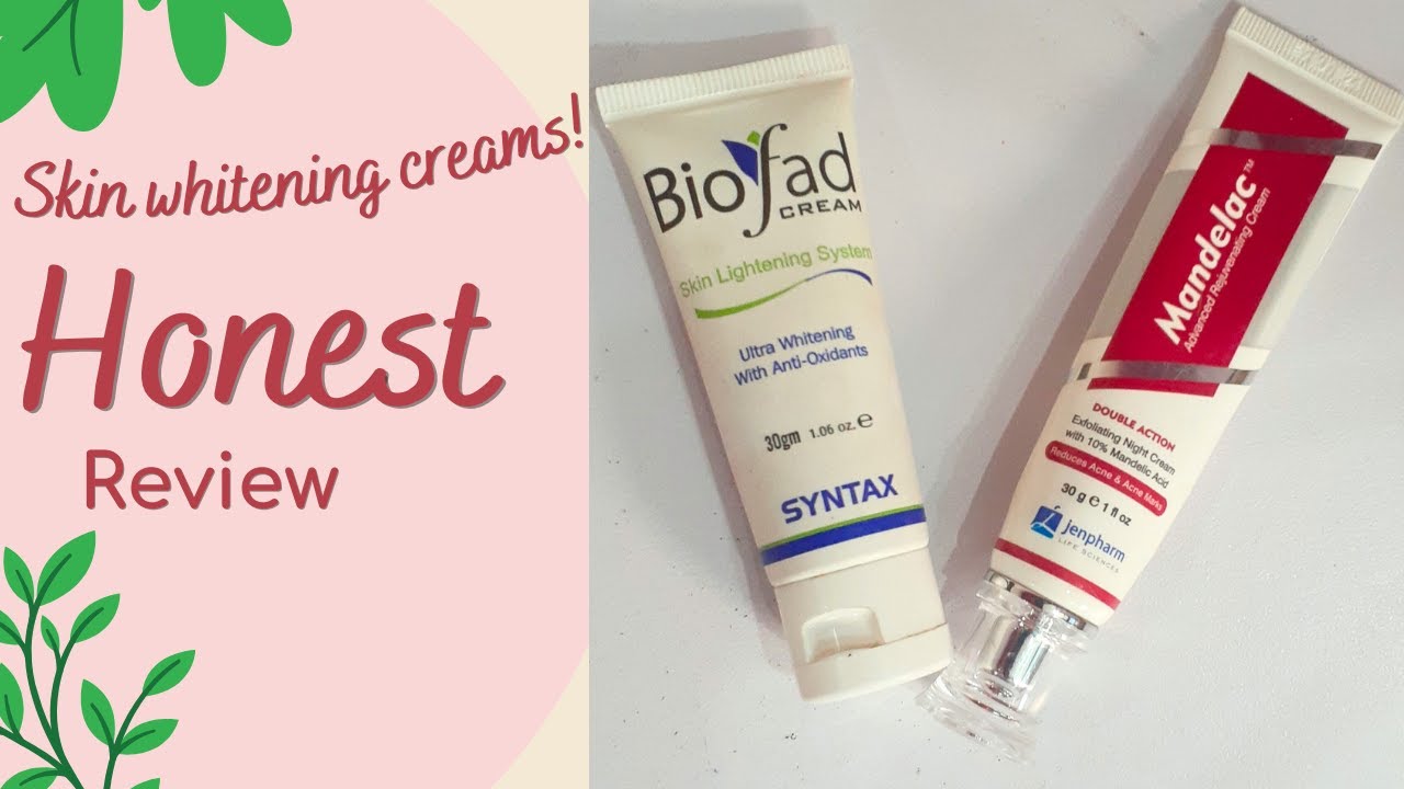 Best skin whitening creams| Biofade & Jenpharm Mandelac Cream honest ...