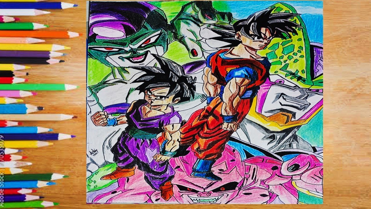 How to draw Dragon Ball Z Characters Step by Step| Part-2 | Akira ...