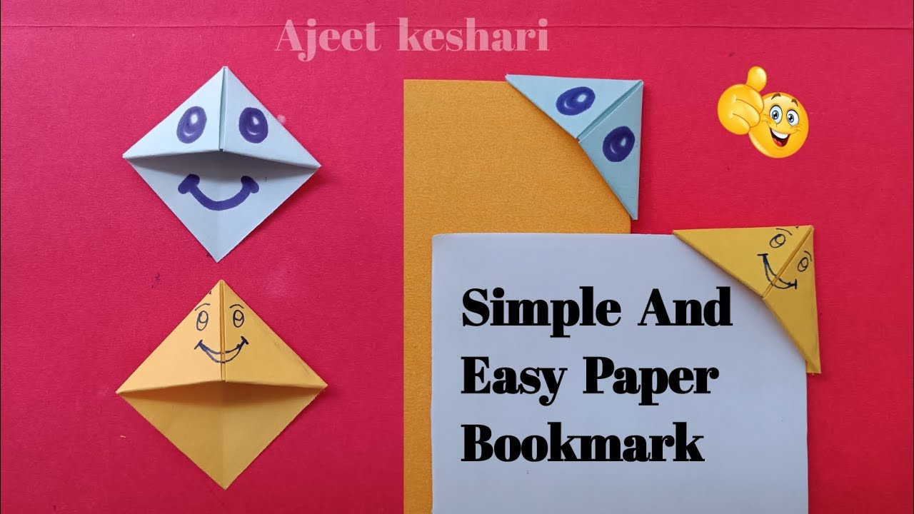 Paper Bookmark 🔖 | Simple And Easy Paper Bookmark | Paper Bookmark ...