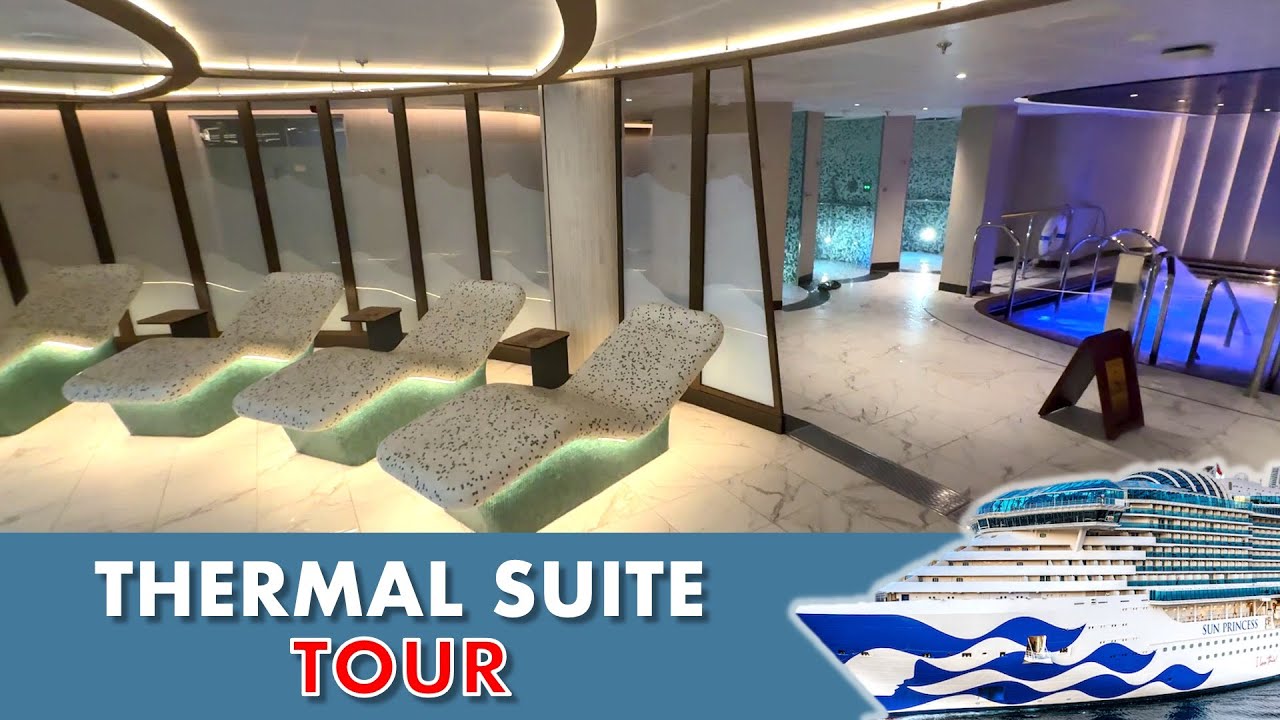 Tour of the Enclave thermal suite on Sun Princess - YouTube