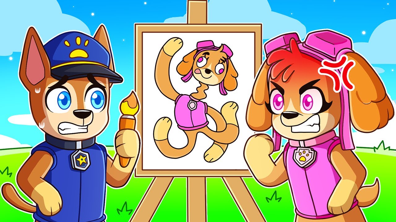 Chase vs Skye SPEED DRAW in Roblox - YouTube