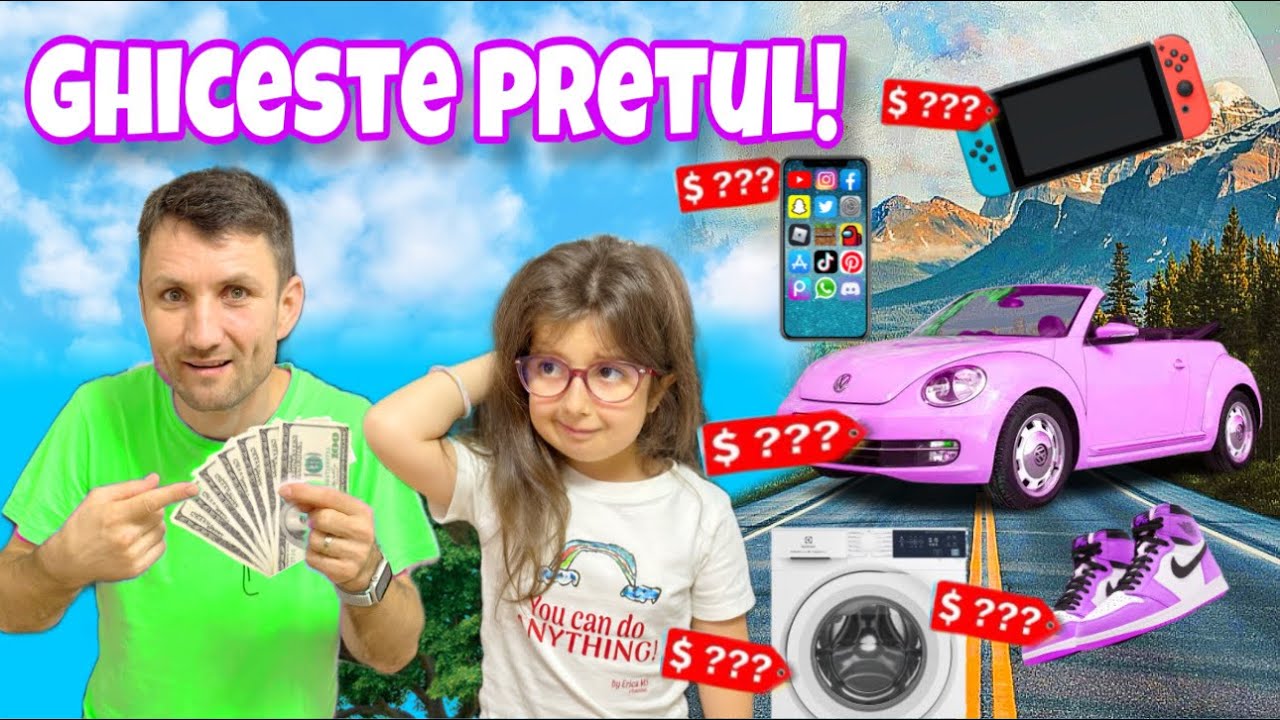GHICESTE PRETUL 💵 challenge cu ERICA si MAMA - YouTube