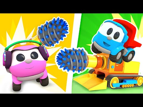 Çizgi film. Küçük kamyon Leo tüneli genişletiyor. Bebek videoları.