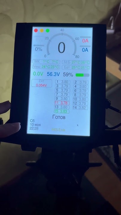 Vesc Ant BMS speedometer - raspberry pi 4 + pygame - YouTube