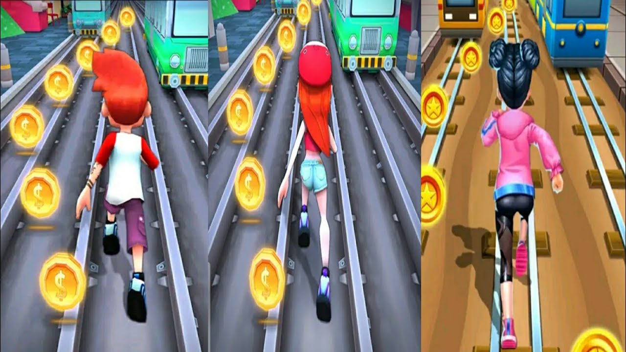Bus Rush VS Bus Rush 2 VS Bus Runner - Endless Subway rush Gameplay - YouTube