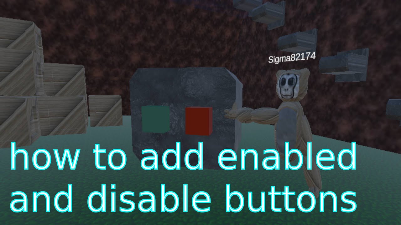 How to add enable and disable buttons (Gtag fan game) - YouTube