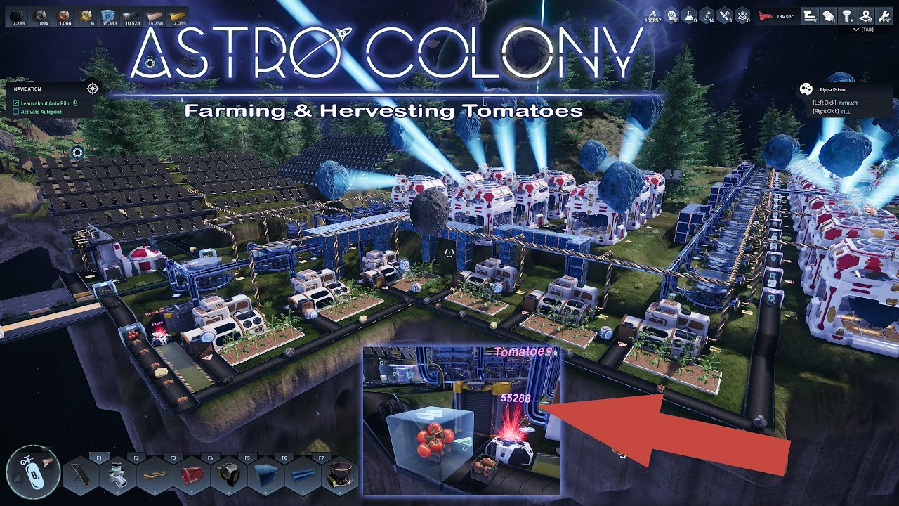 Astro Colony 16 Tomatoes Farm Water Supply Its Not Easy With - YouTube