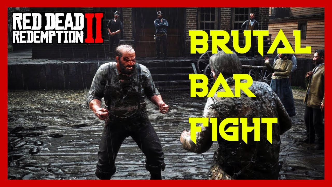 Red Dead Redemption 2 - Brutal Bar Fight - YouTube