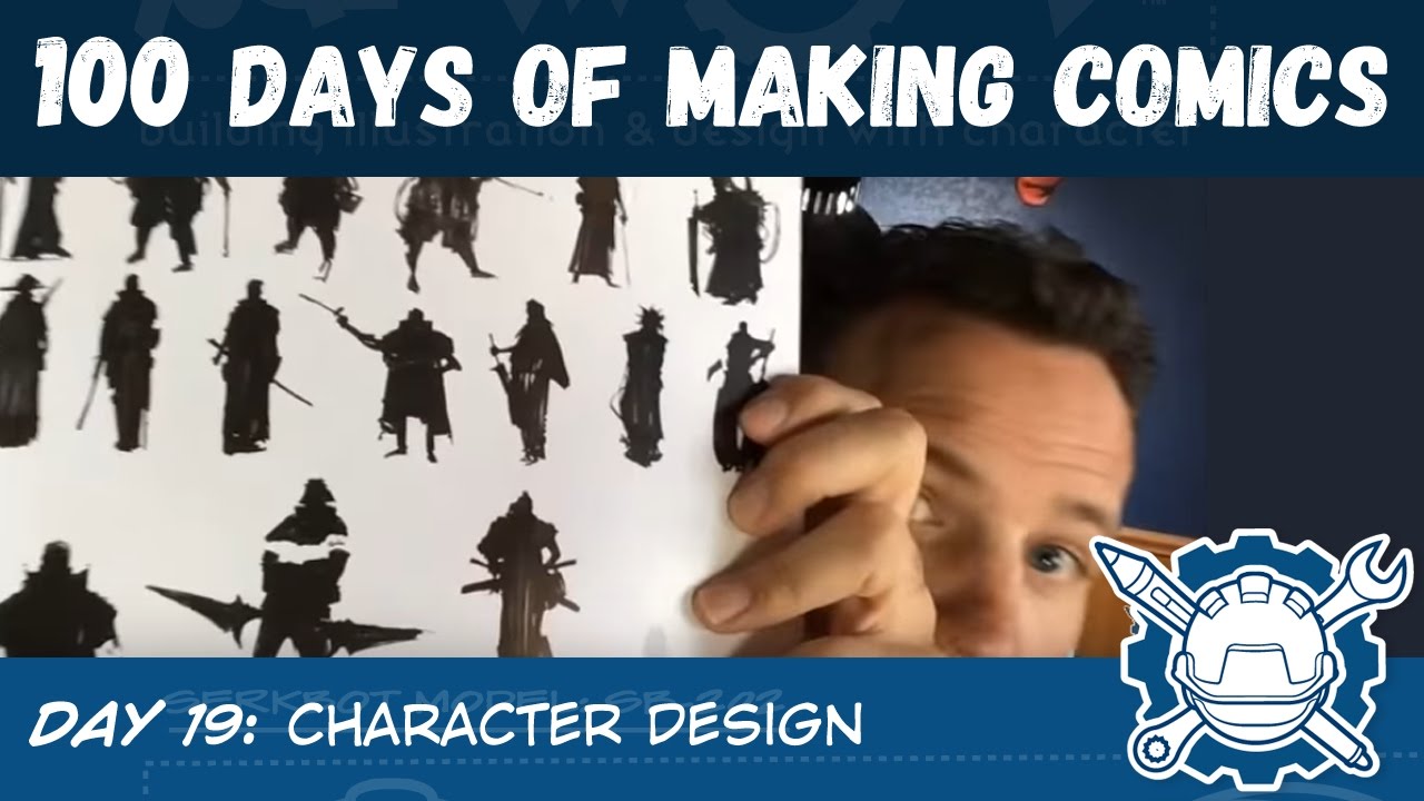 100 Days of Making Comics Day 19: Character Design - YouTube
