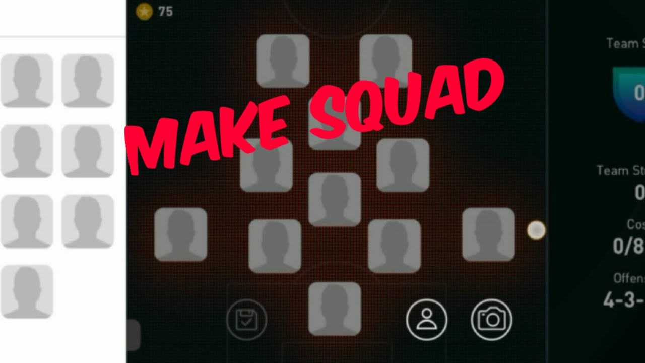 how create a clear squad in pes 2021 || BG - YouTube