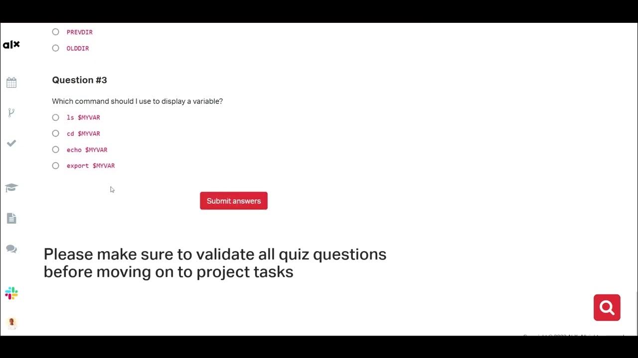 0x03. Shell, init files, variables and expansions Quiz #alx #ubuntu - YouTube