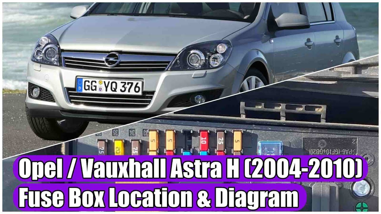 Opel / Vauxhall Astra H / Holden Chevrolet Astra 2004-2010 Fuse Box ...