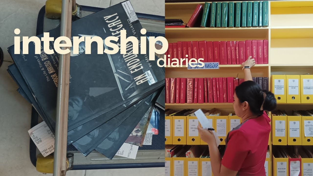 internship diaries 📚📂💻 | about life - YouTube