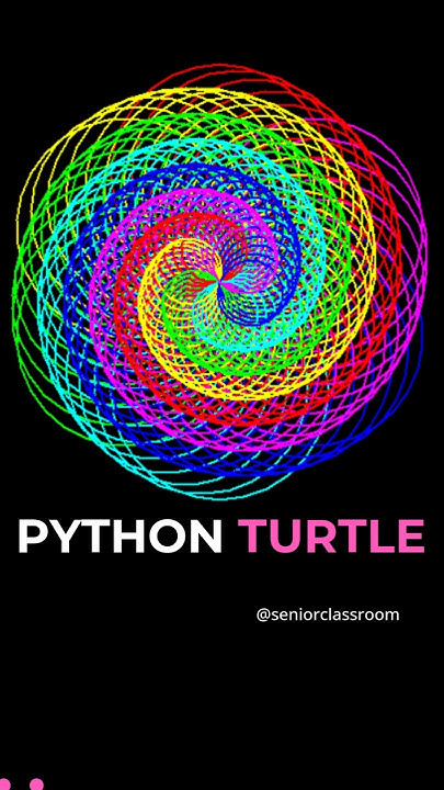 Stunning spiral art using Python turtle library #shorts #python #pythonanimation #spirall_roll ...