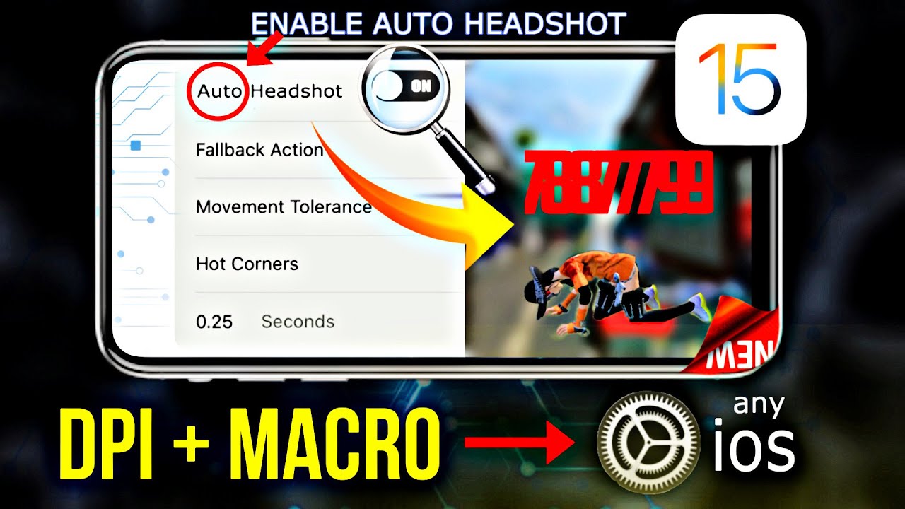 After Update iPhone Best Macro Dpi setting | Unlock Auto Headshot in ...
