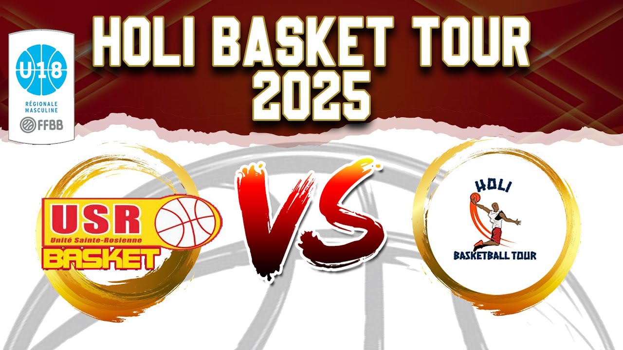 🏀[U18M] HOLI BASKET 2025 : USR VS HOLI BASKET SXM - YouTube
