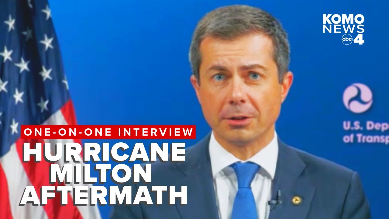 U.S. Secretary of Transportation Pete Buttigieg addresses Hurricane ...