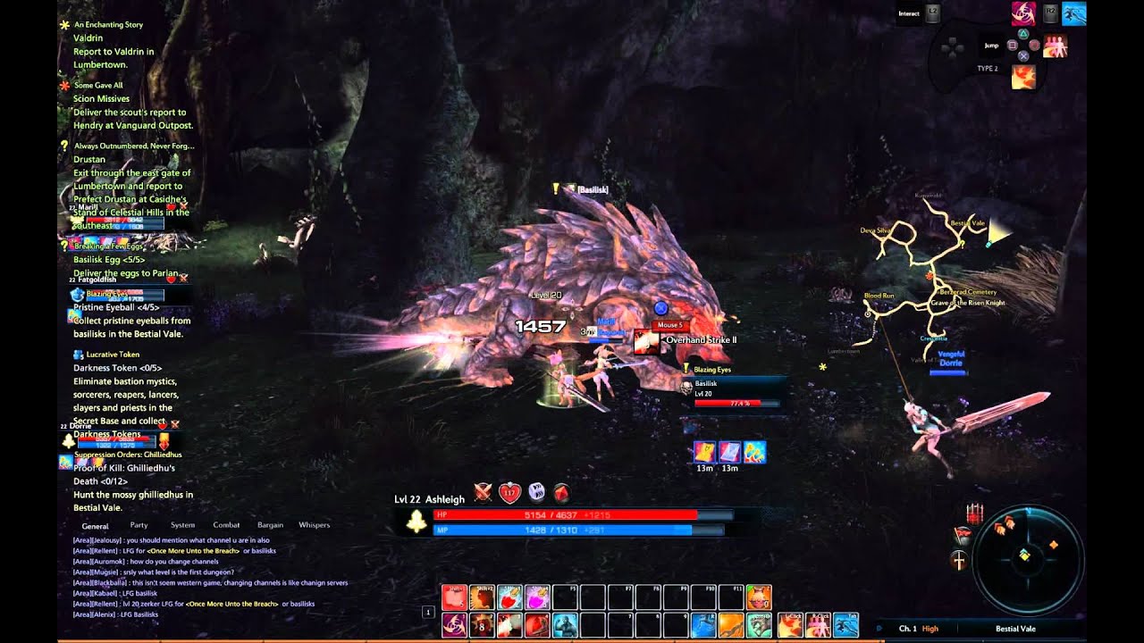 TERA - Slayer Basilisks Solo/Group Gameplay - YouTube