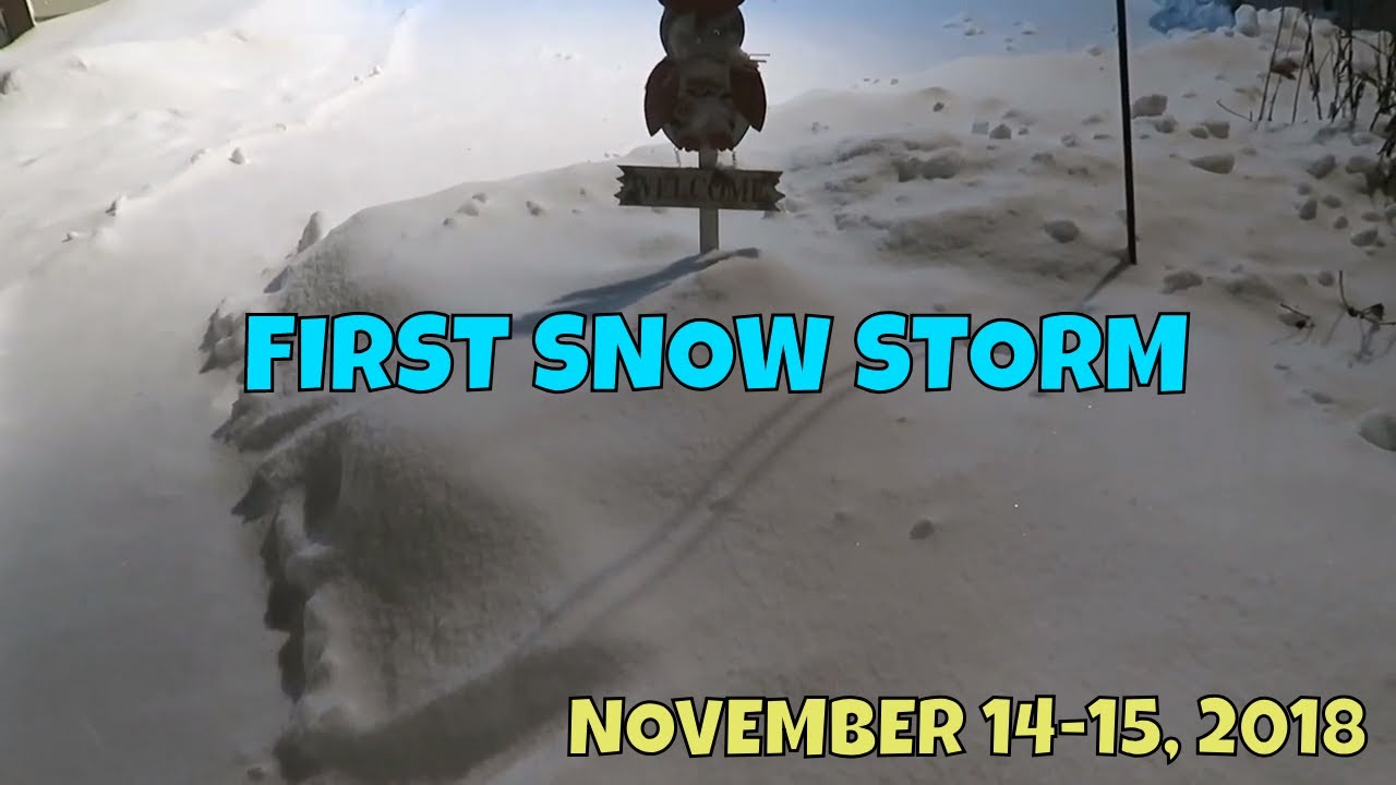 FIRST SNOW STORM OF THE YEAR! - YouTube