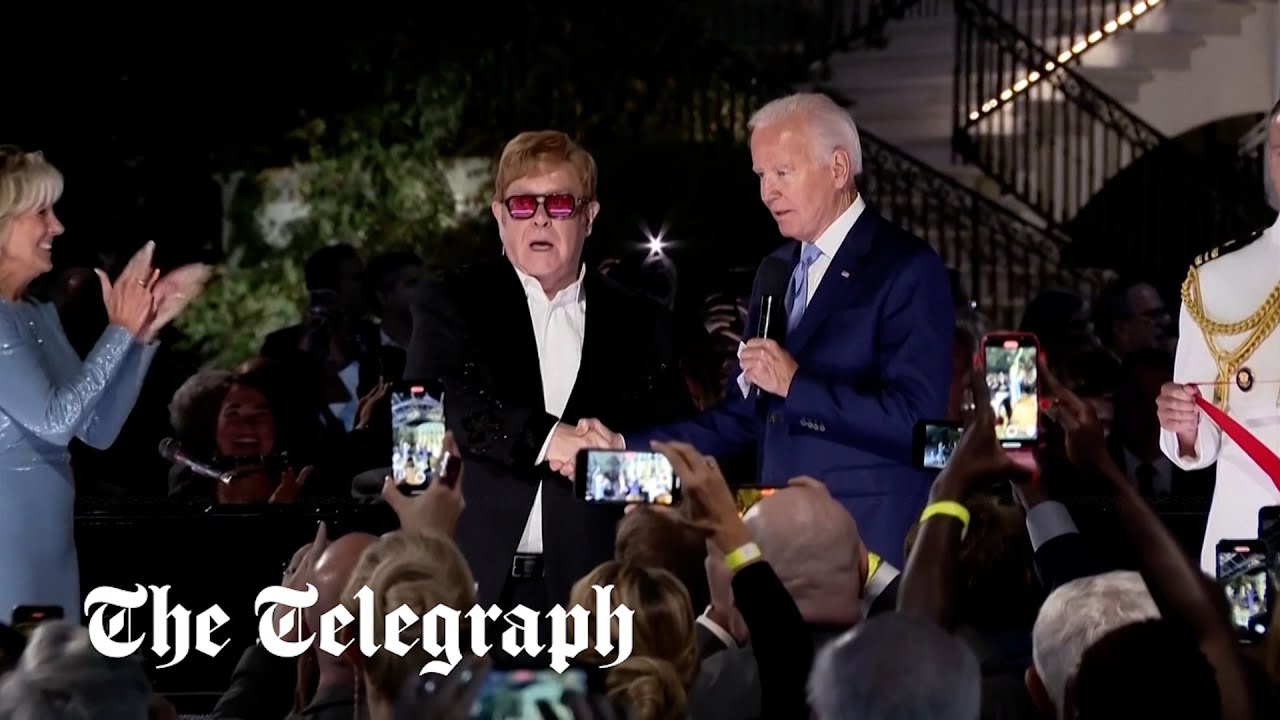 'I'm flabbergasted': Elton John awarded medal by Joe Biden after White ...