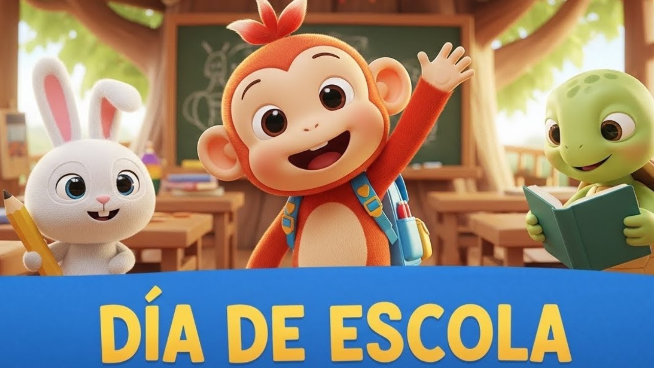 KIKI VAI PARA A ESCOLA 🎒📚 O Primeiro Dia de Aula! (Coelho e Tartaruga ...