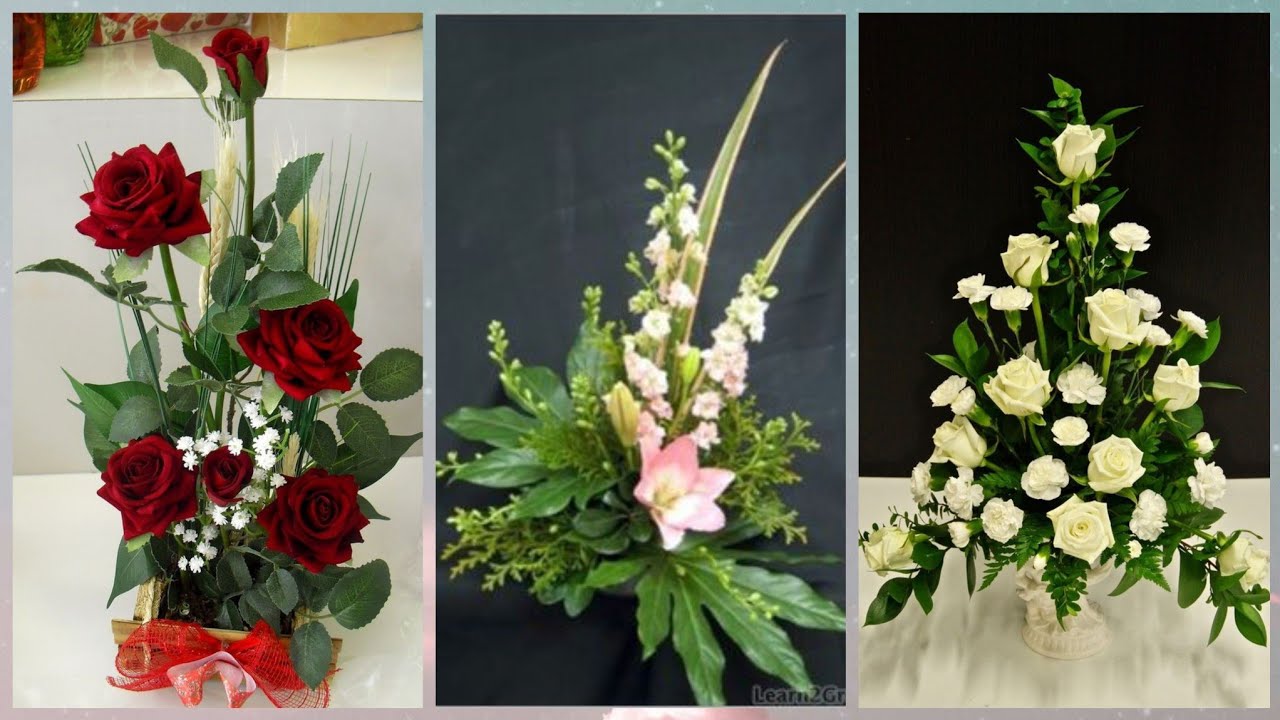 stylish and latest collection of fresh flowers - YouTube