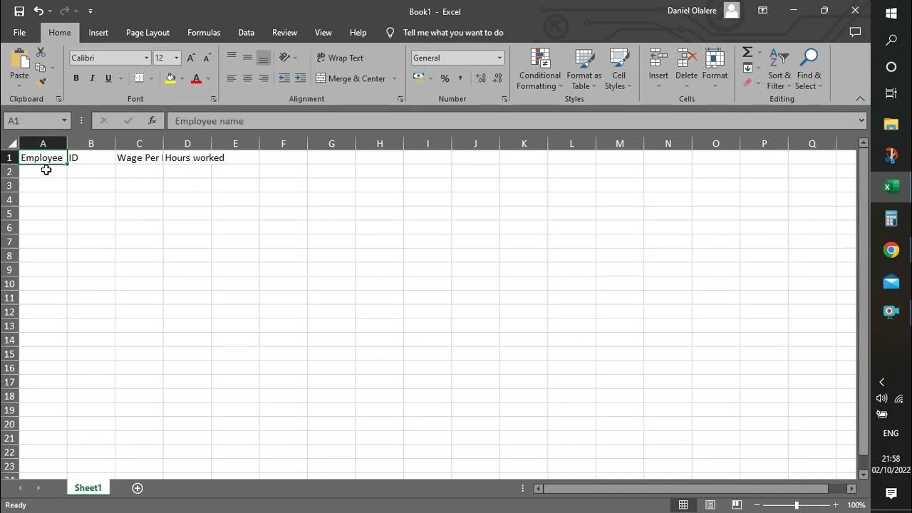 Beginner's guide to Excel - Excel Basic Tutorial - YouTube