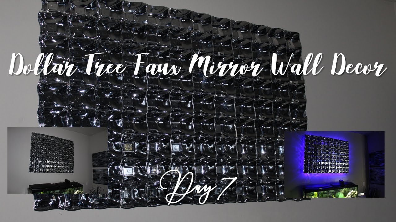 Dollar Tree Mini Bowl Wall Decor with Lights!!! Day 7 - YouTube