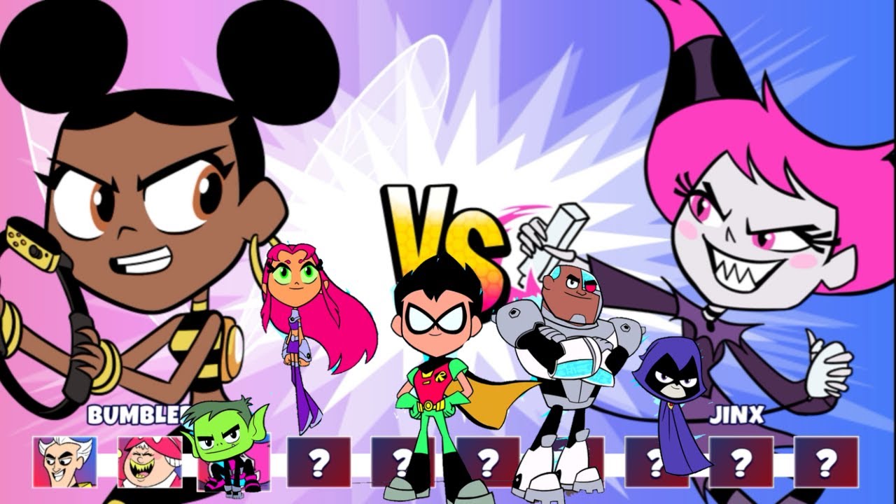 Jump Jousts 2: Bumblebee VS JinX Teen Titans Go -tôi dùng chị ong nâu ...