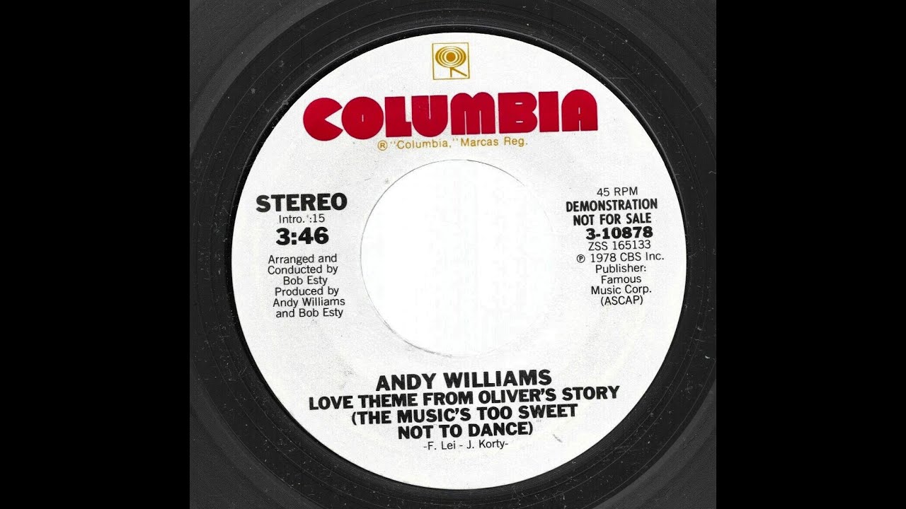 Andy Williams - The Music's Too Sweet Not to Dance (with Bob Esty ...