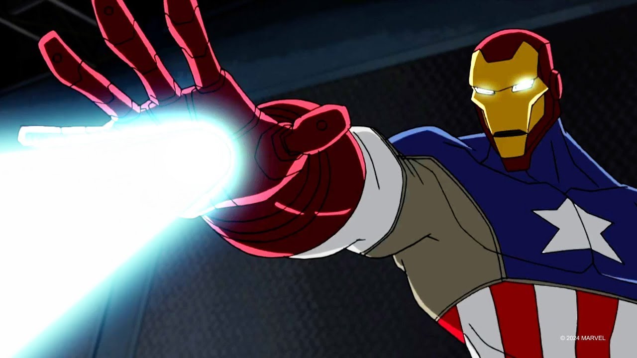 Captain America vs Super Adaptoid | Marvel's Avengers Assemble - YouTube
