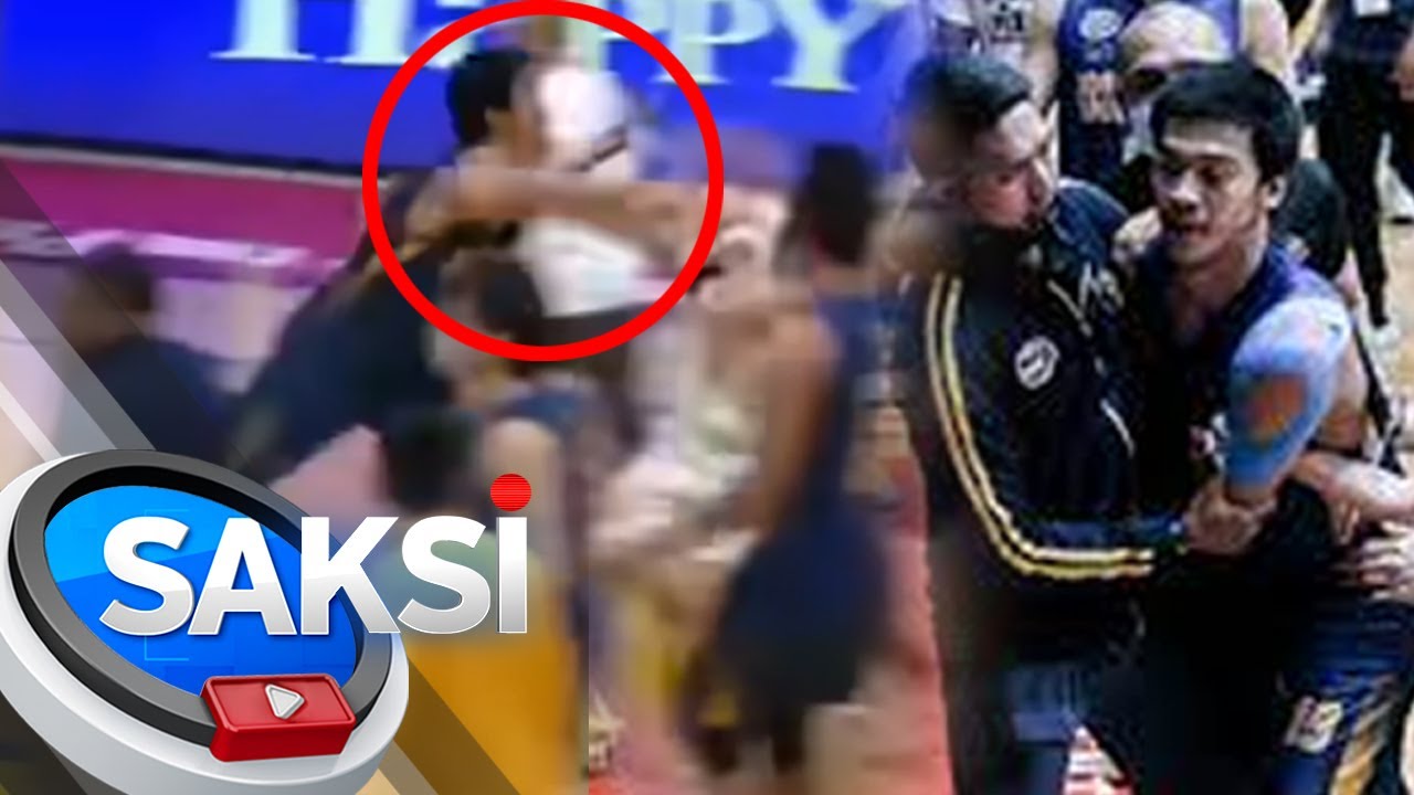 Laro ng CSB at JRU, nauwi sa gulo; John Amores ng JRU, nanugod at nanuntok | Saksi - YouTube