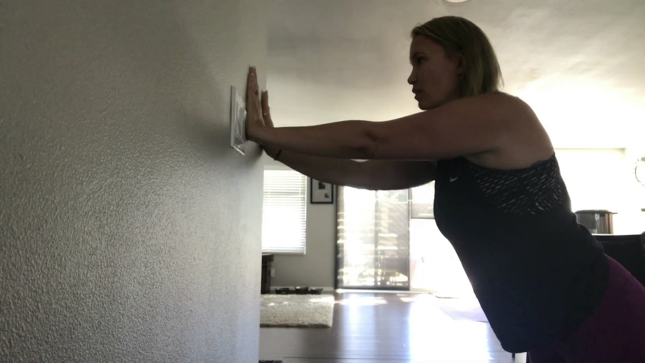 Wall shoulder taps - YouTube