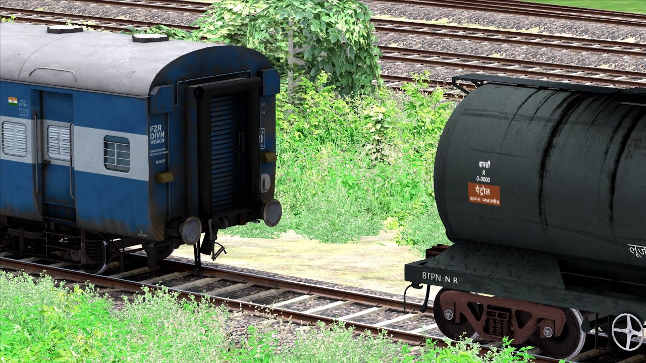 OIL TANKER COUPLING ICF OLD BLUE COACHES | BUMPY RAILROAD - Train ...
