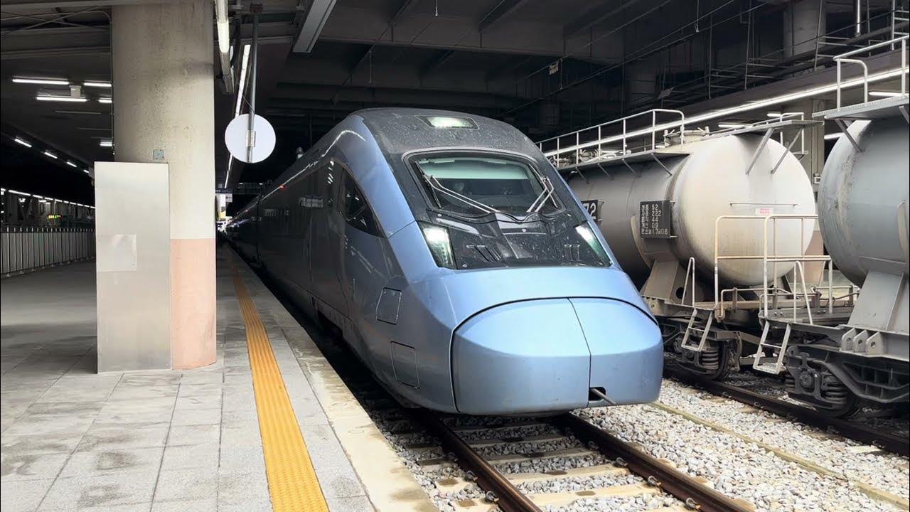 KORAIL KTXイウム 844 ソウル行 清凉里駅 発車 KTX 이음 844 서울행 청량리역 출발 - YouTube