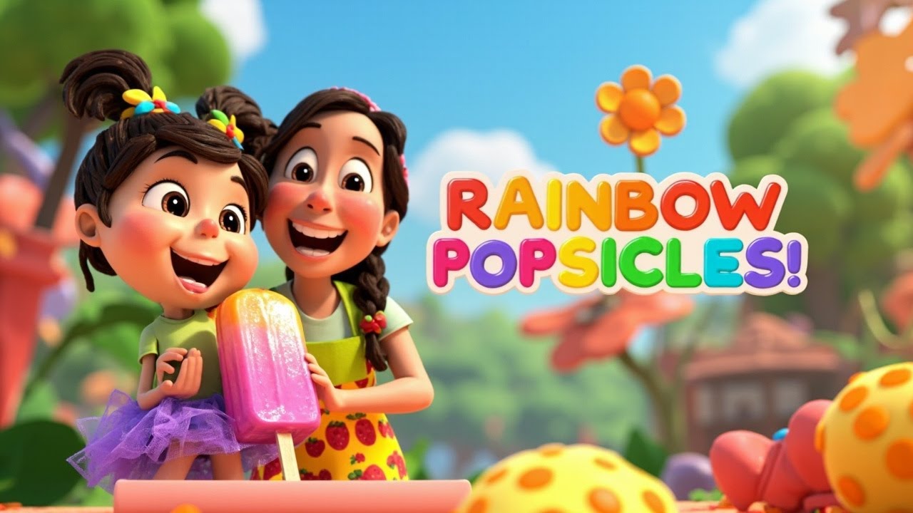 Rainbow Popsicle Song! | Color Fun for Kids with Music, Claps & Giggles ...
