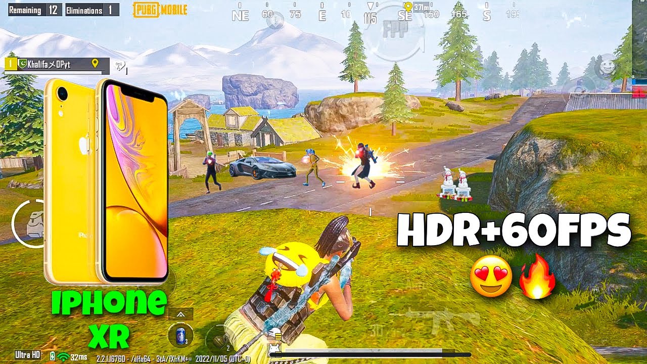 Iphone xr full HDR gameplay 😍HDR with 60fps is so smooth - YouTube