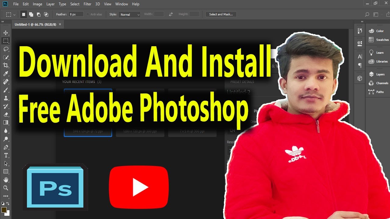 Photoshop Download and install for free - YouTube