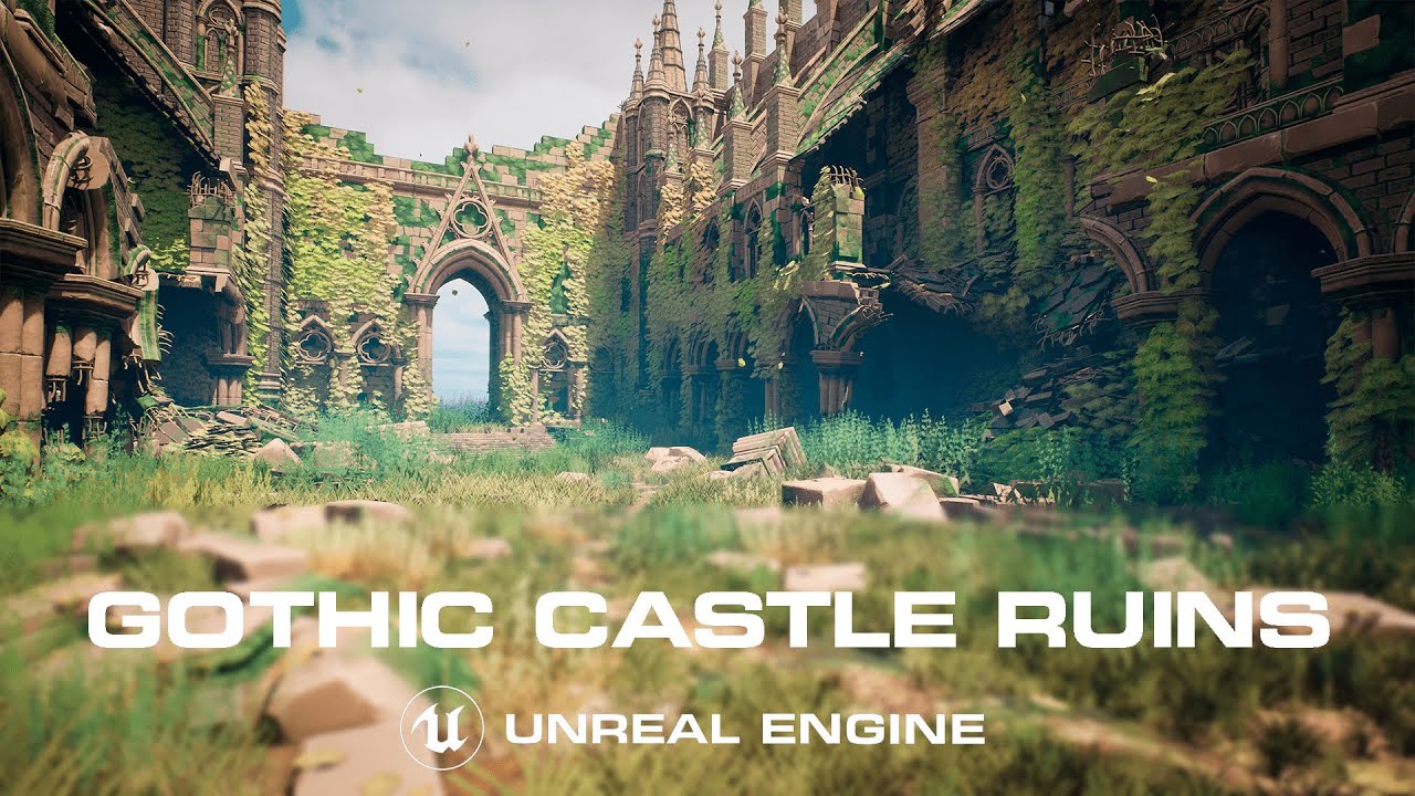 Gothic Castle Ruins UE5 - YouTube
