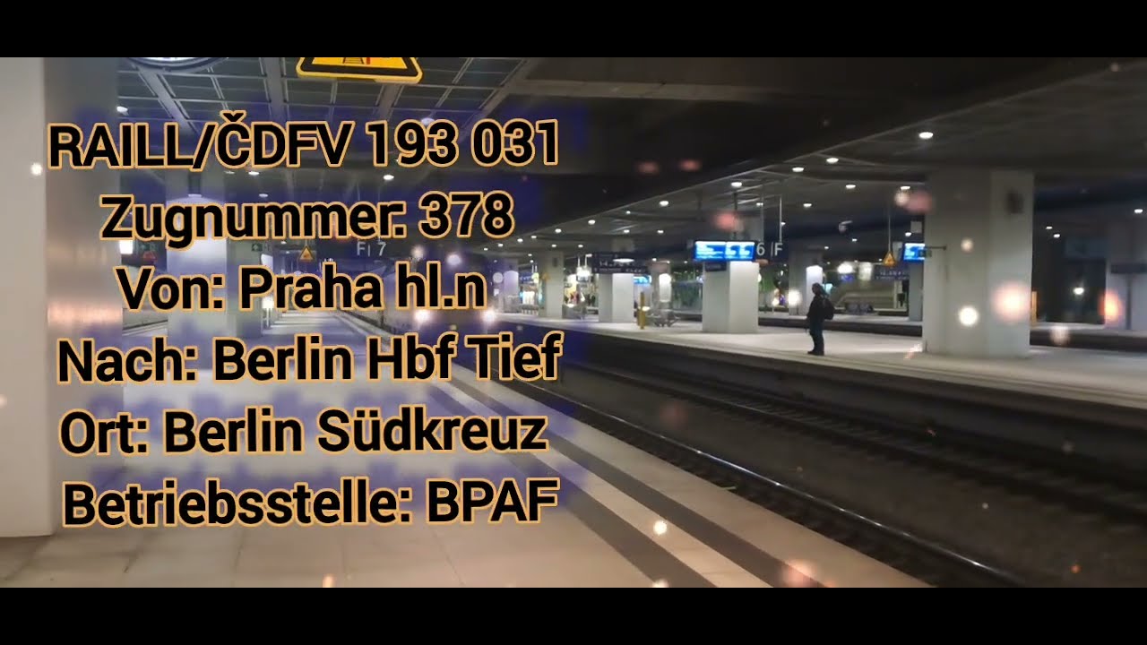 RAILL/ČDFV 193 031 mit EC 378 nach Berlin Hbf (Tief) | Berlin Südkreuz ...