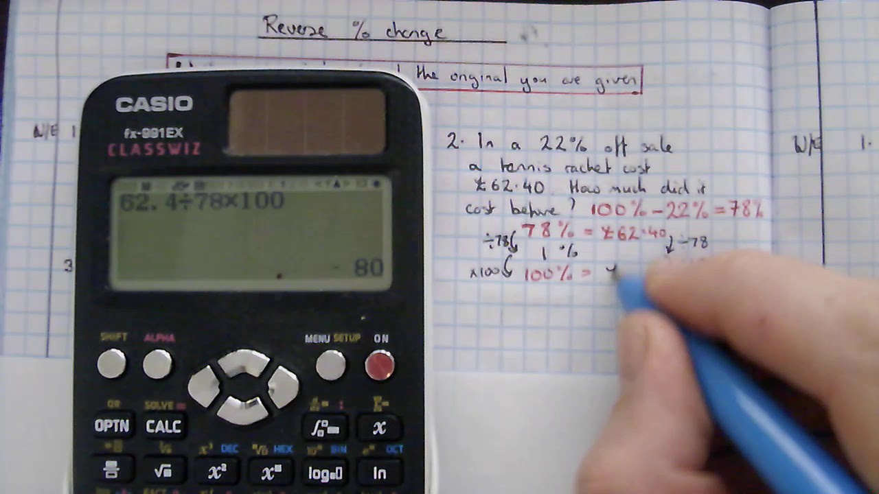 Lesson 106 Reverse Percentage Change YouTube lesson-106-reverse-percentage-change-youtube
